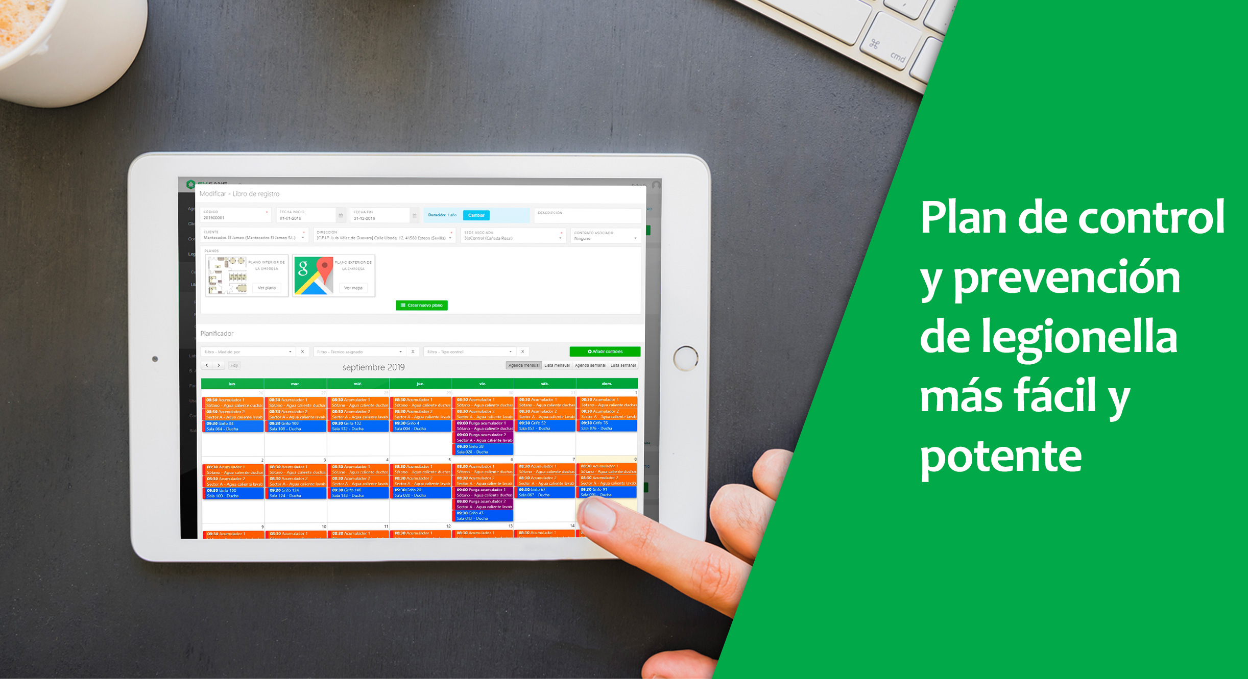 Plan de control y prevención de legionella más fácil y potente - EviSane